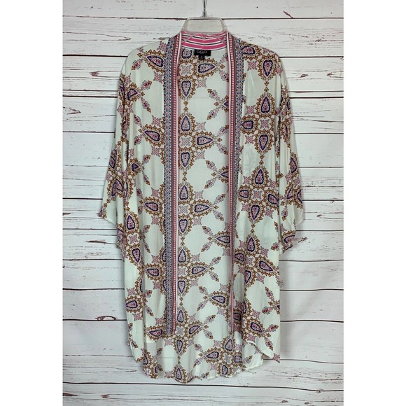 Gigio | Tops | Gigio Boutique Womens S Small Pink Open Front Cute Boho ...